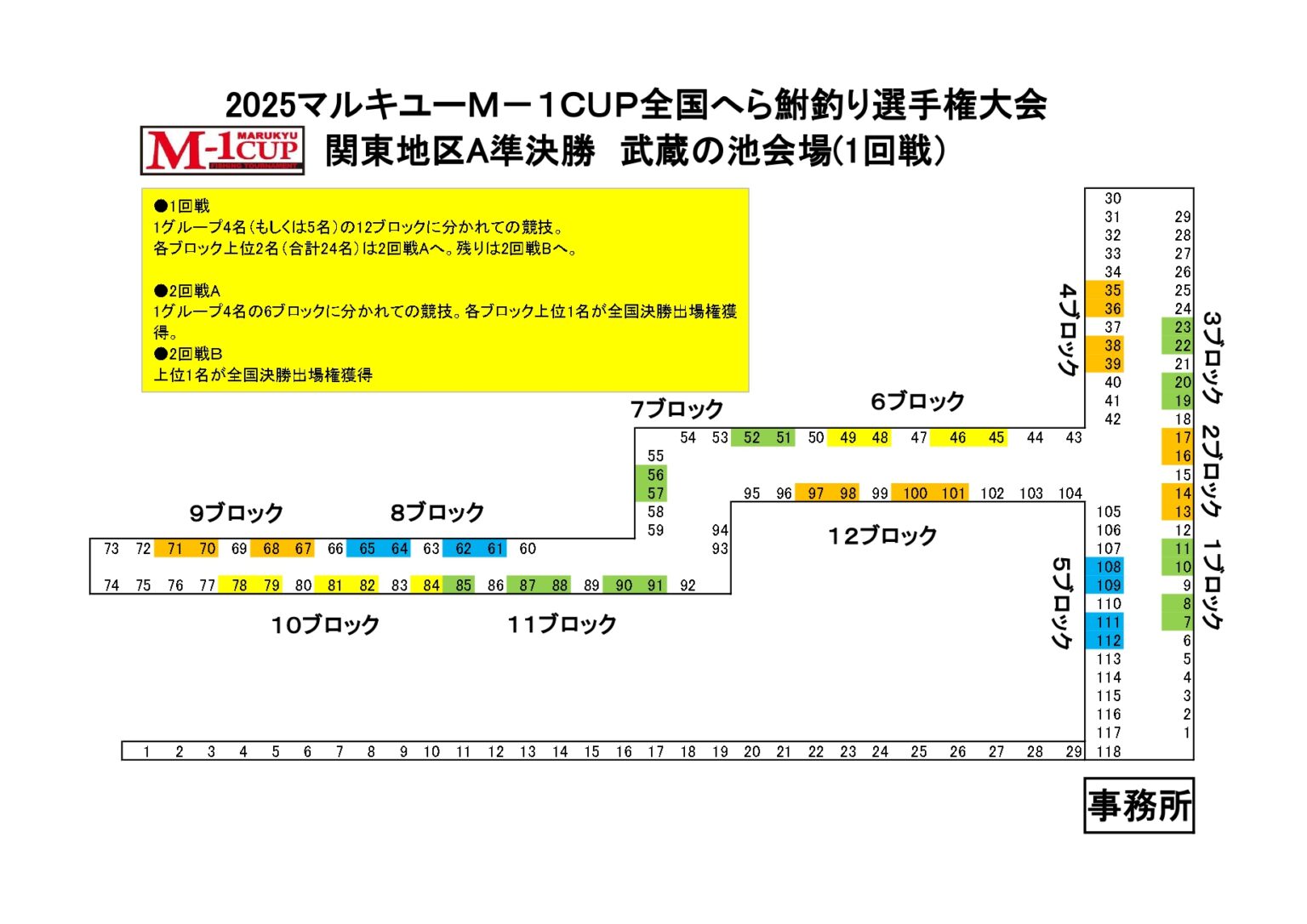マルキユー釣り大会結果 | 2025マルキユーM－1CUP全国へら鮒釣り選手権大会 関東地区 A準決勝 武蔵の池会場